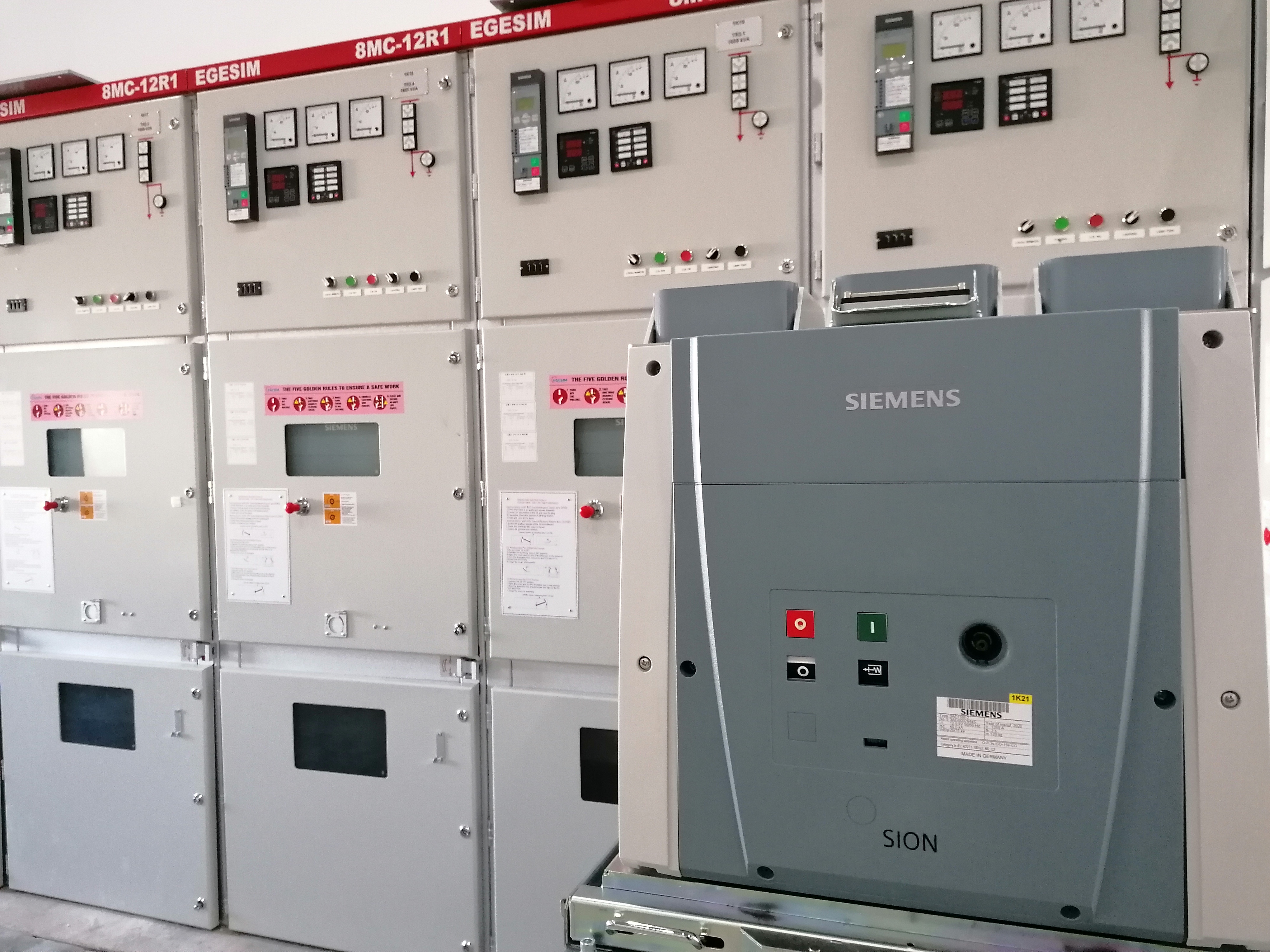 EGESİM | 8 Mc Metal Clad 12-36 kv Withdrawable Mv Panels